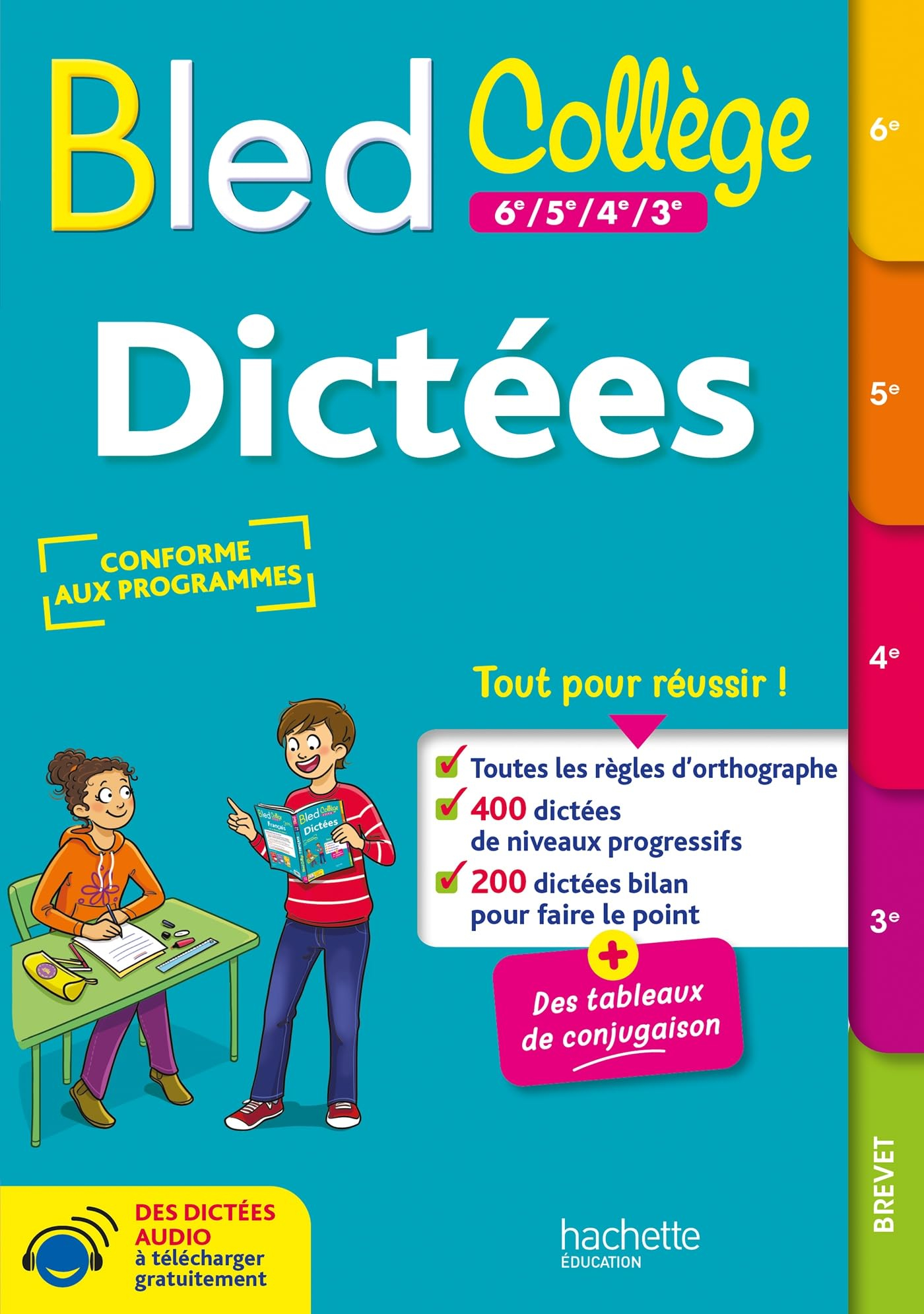 Bled : dictées collège, 6e, 5e, 4e, 3e : conforme au programme de Isabelle De Lisle | Recyclivre