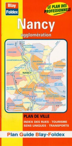 Plan de ville : nancy (avec un index) de Plans Blay Foldex | Recyclivre