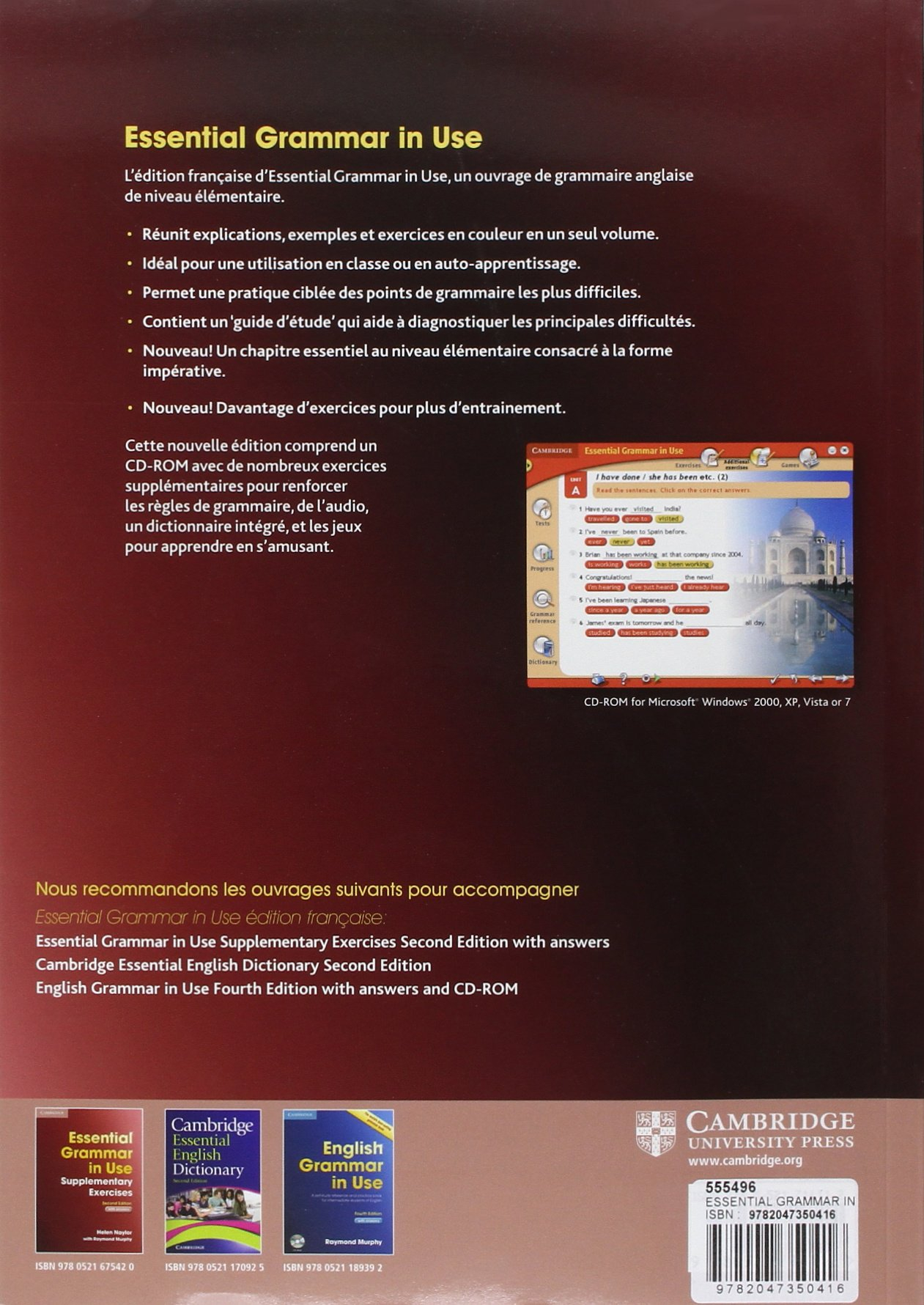 Essential grammar in use, édition française : grammaire de base de la ...