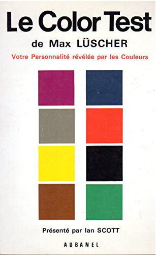 Le test des couleurs lüscher de Max Lüscher | Recyclivre