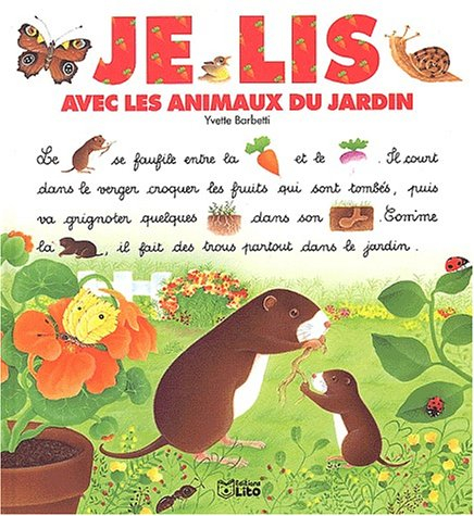 Je lis avec les animaux du jardin de Yvette Barbetti | Recyclivre
