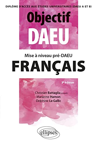 Français : mise à niveau pré-daeu, diplôme d'accès aux études ...