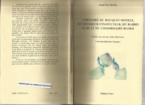 L'histoire du rouquin motelé, de monsieur l'inspecteur, du rabbin isaïe ...