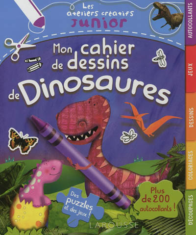 Mon cahier de dessins de dinosaures de Penny Worms | Recyclivre