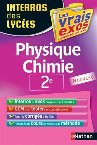 Physique, chimie, 2e : les vrais exos donnés par les profs de Frédéric Masset | Recyclivre