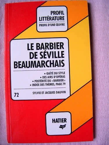 Le barbier de seville: profil d'une oeuvre | Recyclivre