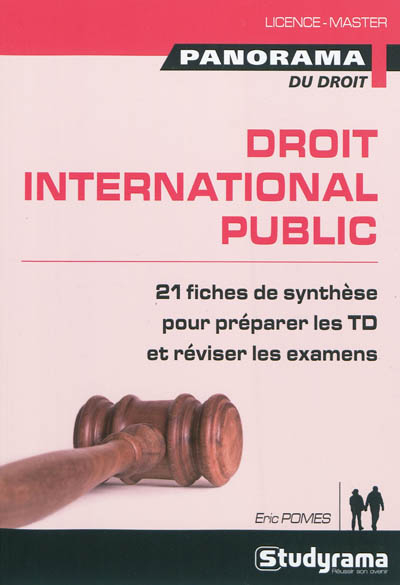 Droit international public : 21 fiches de synthèse pour préparer les td et réviser les examens ...