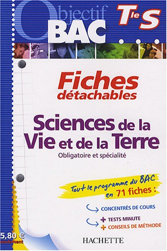 Sciences de la vie et de la terre, obligatoire et spécialité, terminale ...