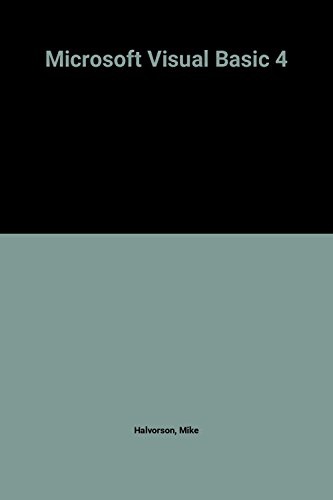 Microsoft visual basic 4 : windows 3. x., windows 95 et windows nt de Mike Halvorson | Recyclivre