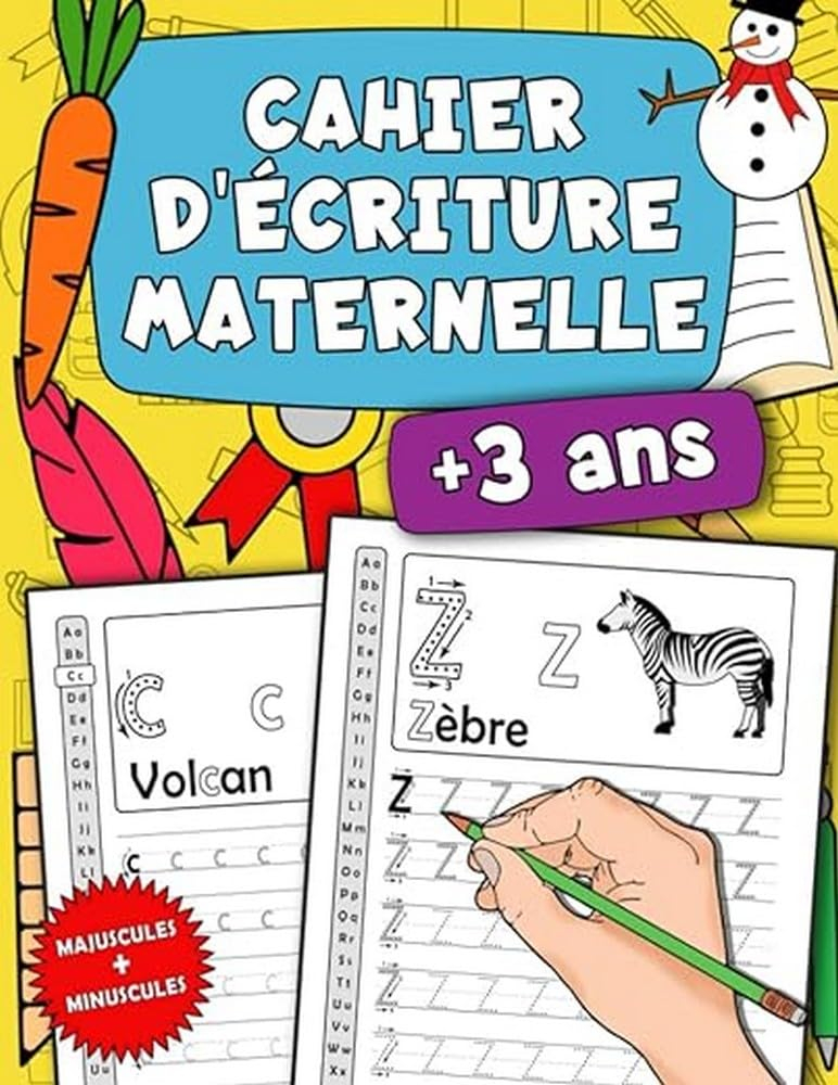 Cahier d'écriture maternelle: apprendre à tracer les lettres majuscules ...