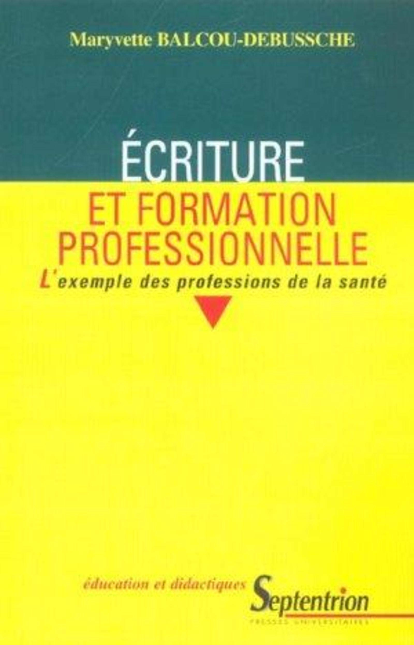 Ecriture et formation professionnelle : l'exemple des professions de la ...