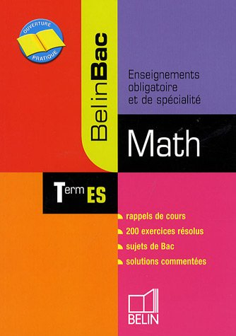 Math terminale es, enseignements obligatoire et de spécialité de ...