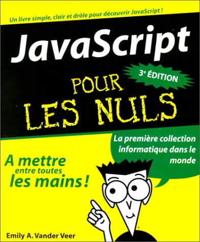 Javascript pour les nuls de Emily A. Vanderveer | Recyclivre