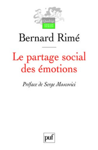 Le partage social des émotions de Bernard Rimé | Recyclivre