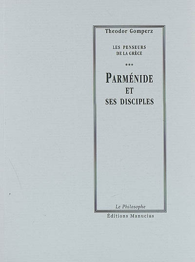 Les penseurs de la grèce : histoire de la philosophie antique. vol. 3 ...