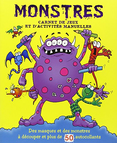Monstres : carnet de jeux et d'activités manuelles de Elcy | Recyclivre