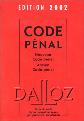 Code pénal, édition 2002 de Collectif | Recyclivre
