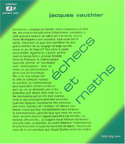 Echecs et maths de Jacques Vauthier | Recyclivre