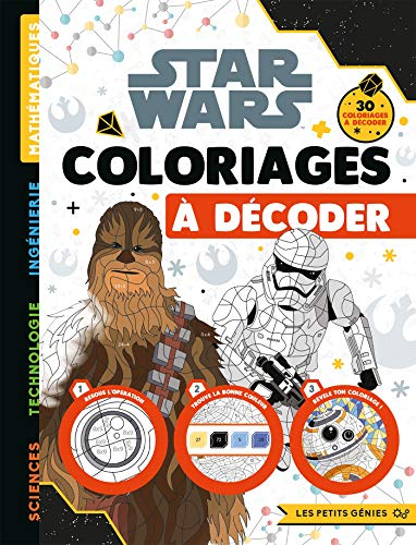 Star wars : coloriages à décoder de Walt Disney Company | Recyclivre