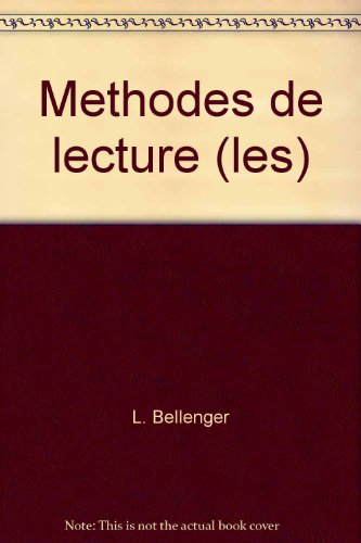Les methodes de lecture de Bellenger, L. | Recyclivre
